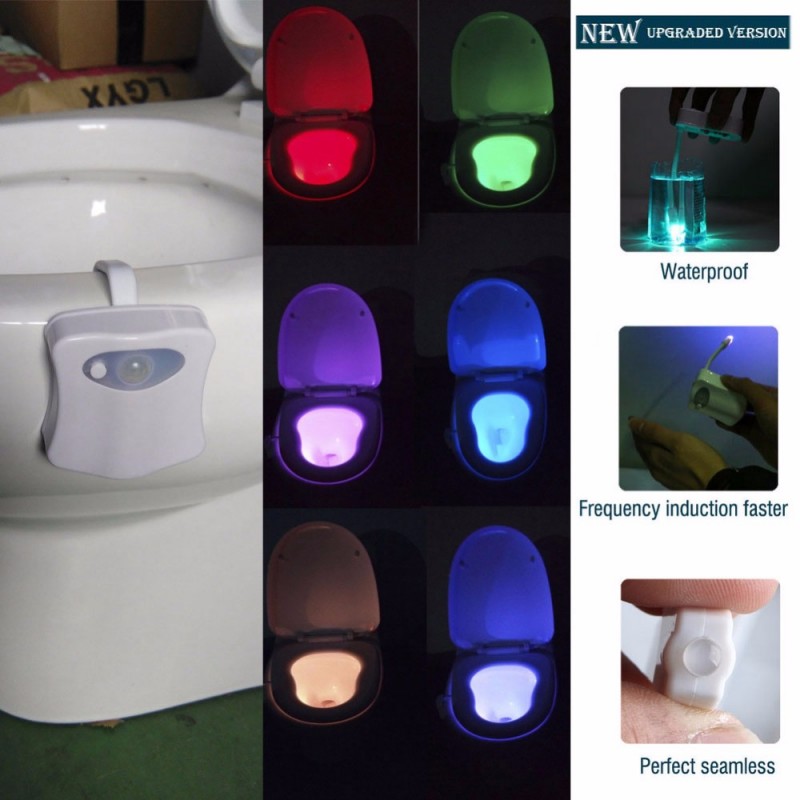 8-Colors Motion Sensor LED Toilet Night Light – JOOPZY