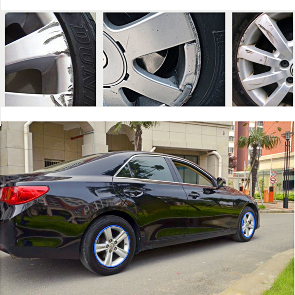 Wheel Edge Rim Protectors Wheel Strip Protector Hub Sticker