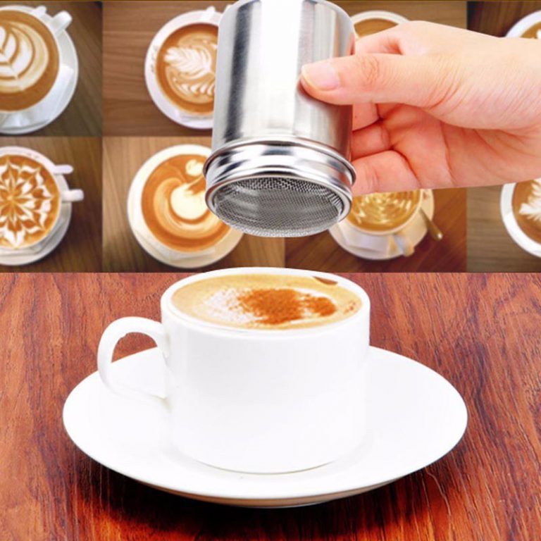 Stainless Coffee Sifter & Stencils - Not sold in stores