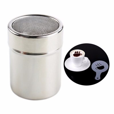 Stainless Coffee Sifter & Stencils - Not sold in stores