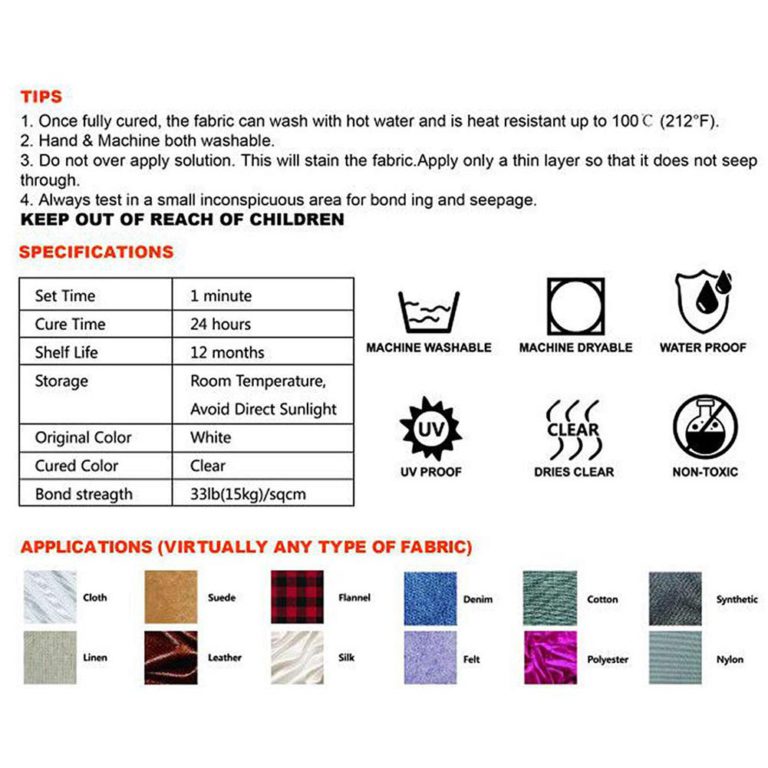 Liquid Sewing Solution Kit - Not sold in stores