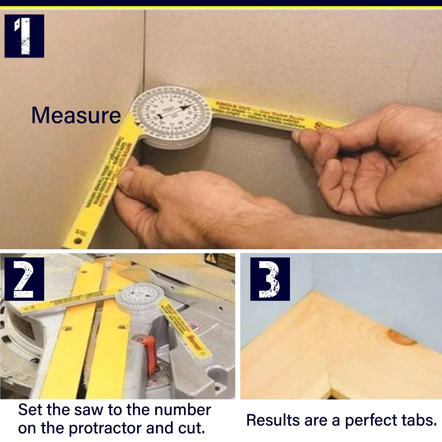 Professional Miter Saw Protractor - Not sold in stores