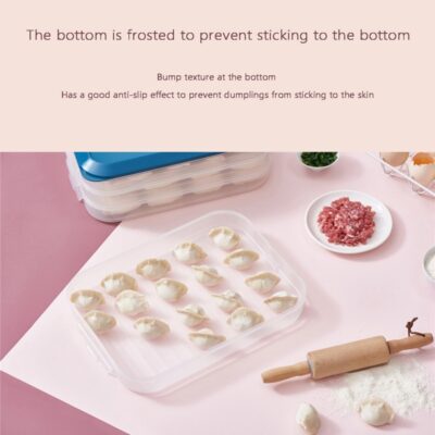 Multi Layers Stacking Fresh Keeping Dumpling Box - Not sold in stores