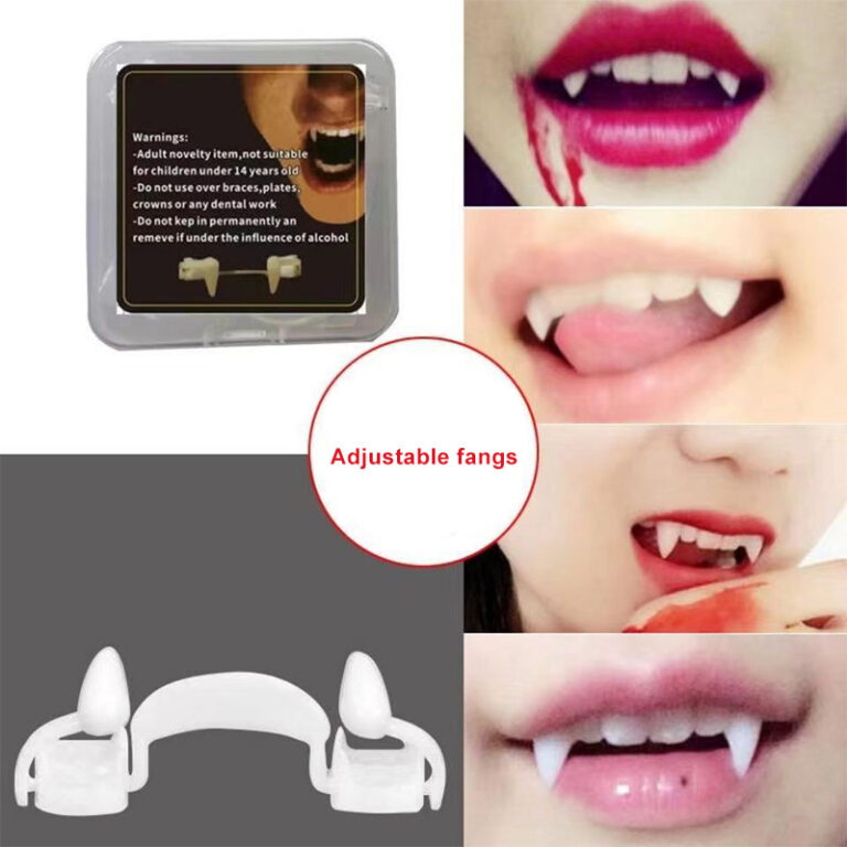 Retractable Halloween Vampire Fangs - Not sold in stores